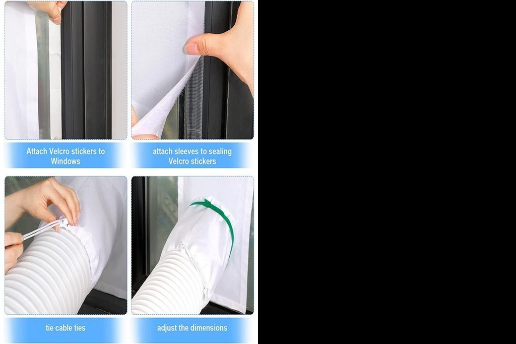 [LV] Window Seal Kit with Fastening Strap Drawstring Easy to Install ...