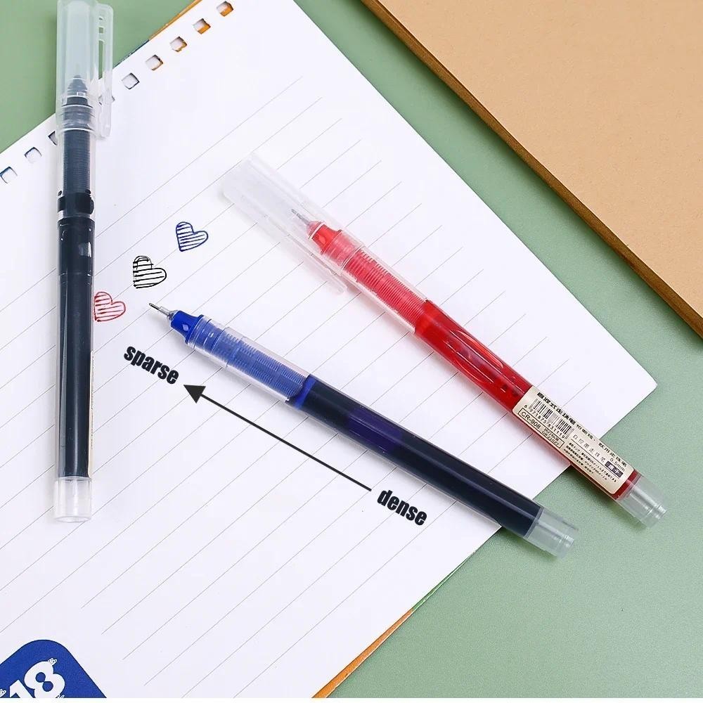 High-capacity Needle Type 0.5mm Gel Pens Straight Liquid Ballpoint Pen ...