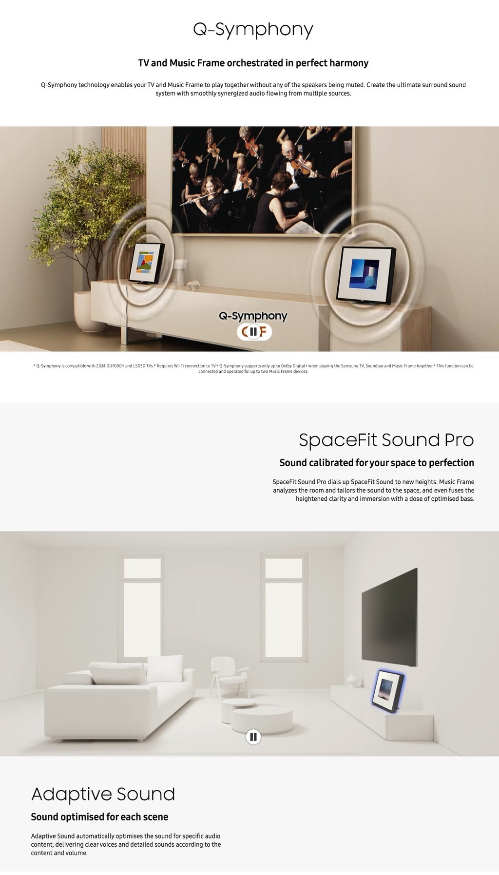 Samsung Music Frame HW-LS60D Frame Design Wireless Speaker (2024 ...