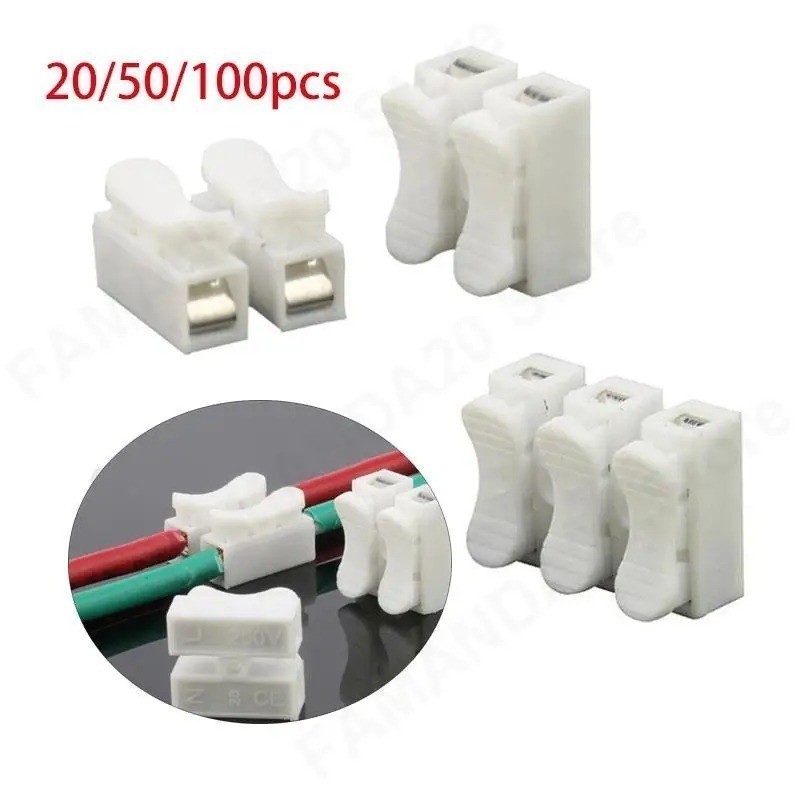 Pins Electrical Cable Connectors - 20pcs Quick Connecting Terminal ...