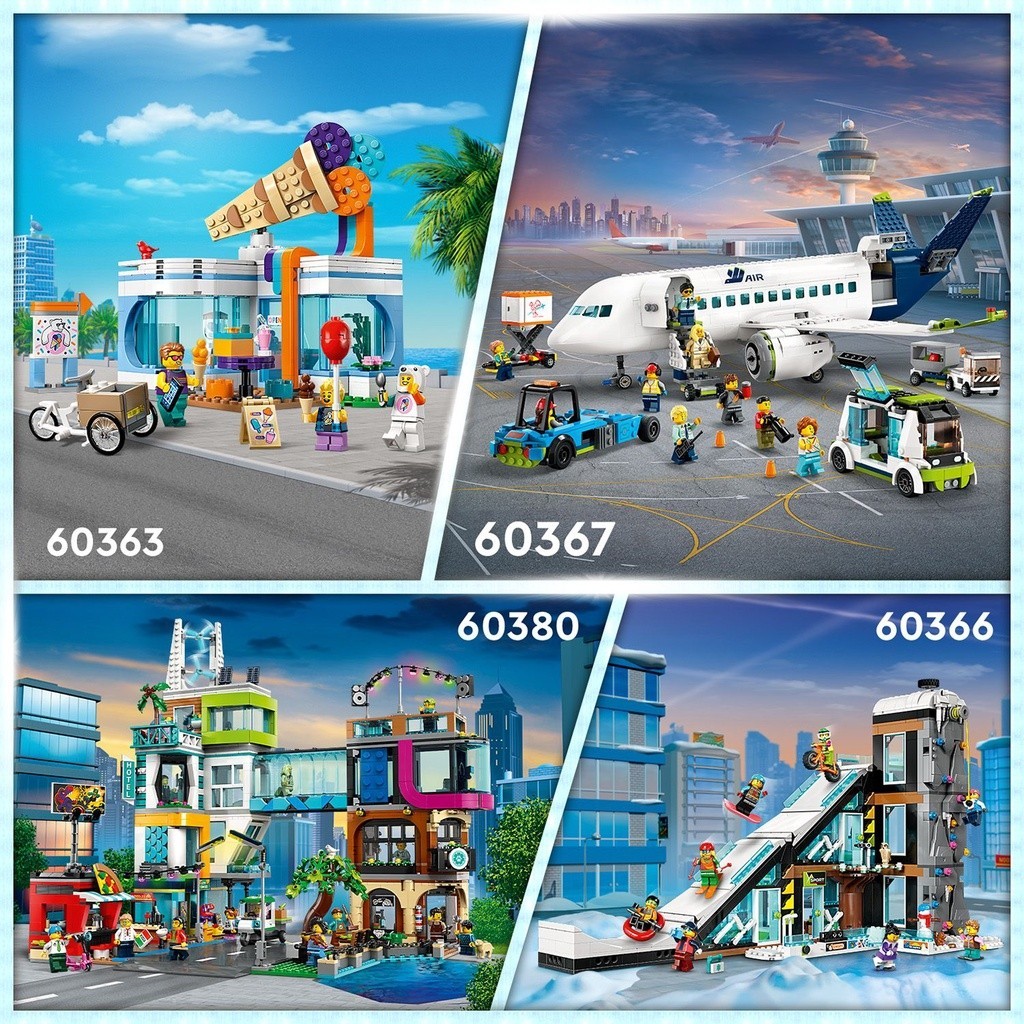 LEGO City Big Vehicles 60367 Passenger Airplane Building Set Toys (913 ...