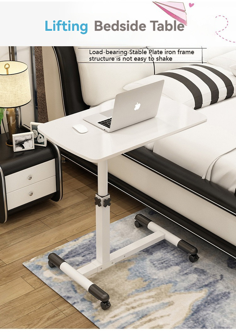 Computer Desk Lazy Table Portable Bed Table Easy Folding Table Movable ...