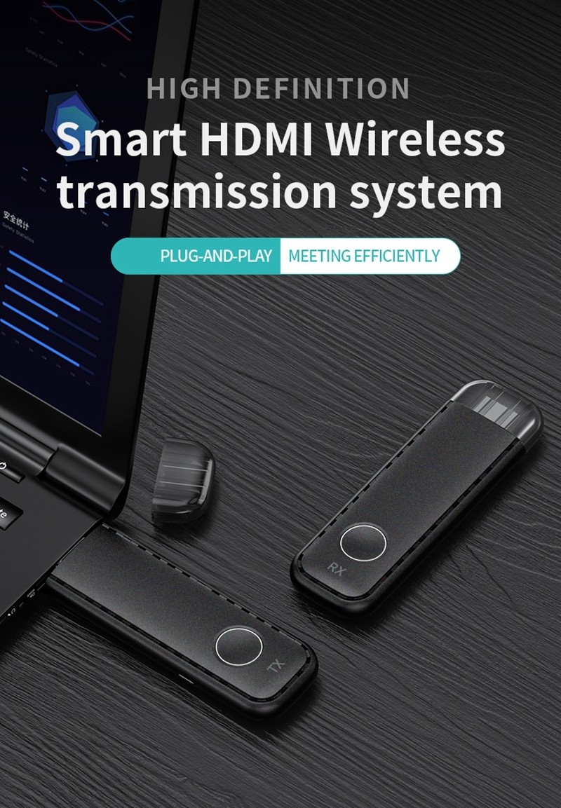 30m Wireless HDMI Extender Video Transmitter and Receiver TV Stick ...