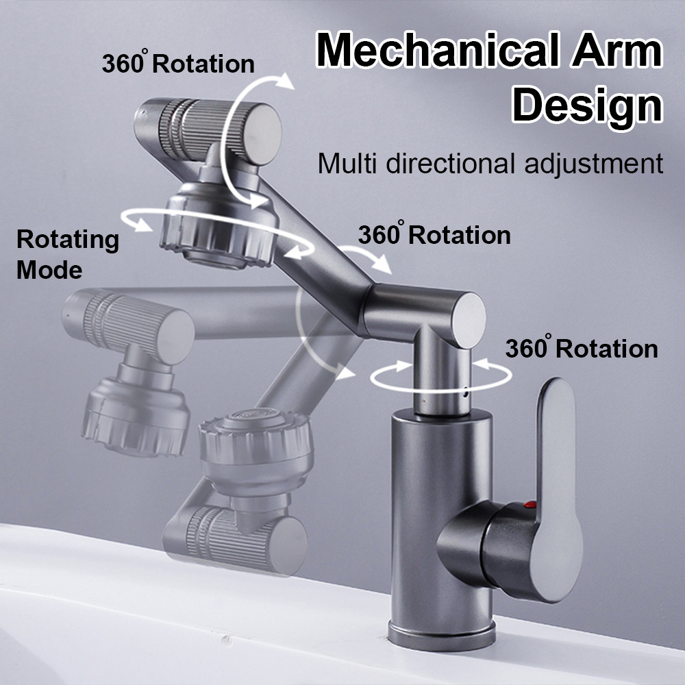 Worthbuy Dual Mode Mechanical Rocker Arm Faucet Ketuk Besen Keran Sinki ...