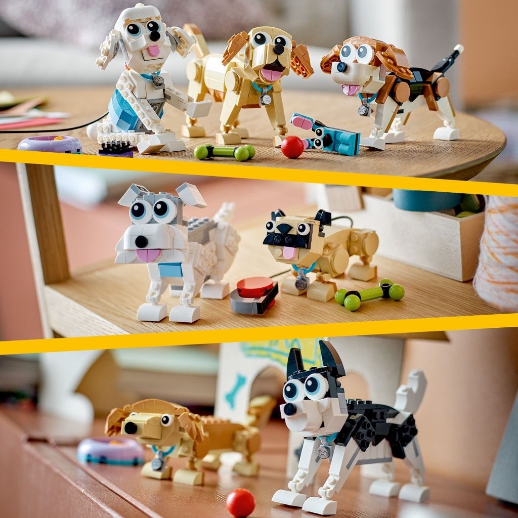 LEGO Creator 31137 Adorable Dogs Building Toys (475 Pieces) | Shopee ...