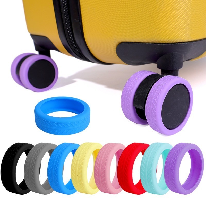 Luggage Wheels Protector -Silicone -Silent ,Flexible Cutting -Suitcase ...