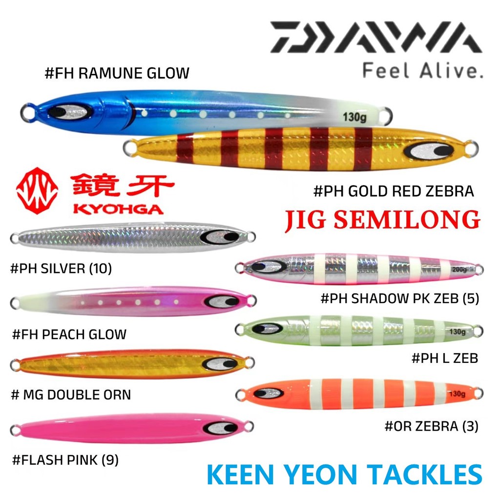 DAIWA KYOHGA JIG SEMILONG FISHING JIG 80g~200g | Shopee Singapore