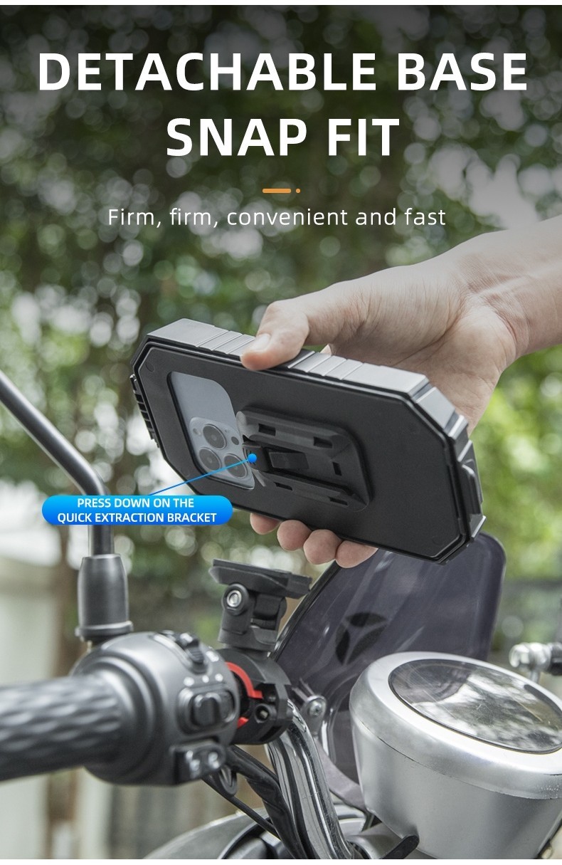 【3-day Delivery】ROCKBROS Motorcycle Phone Holder Waterproof Phone Case ...
