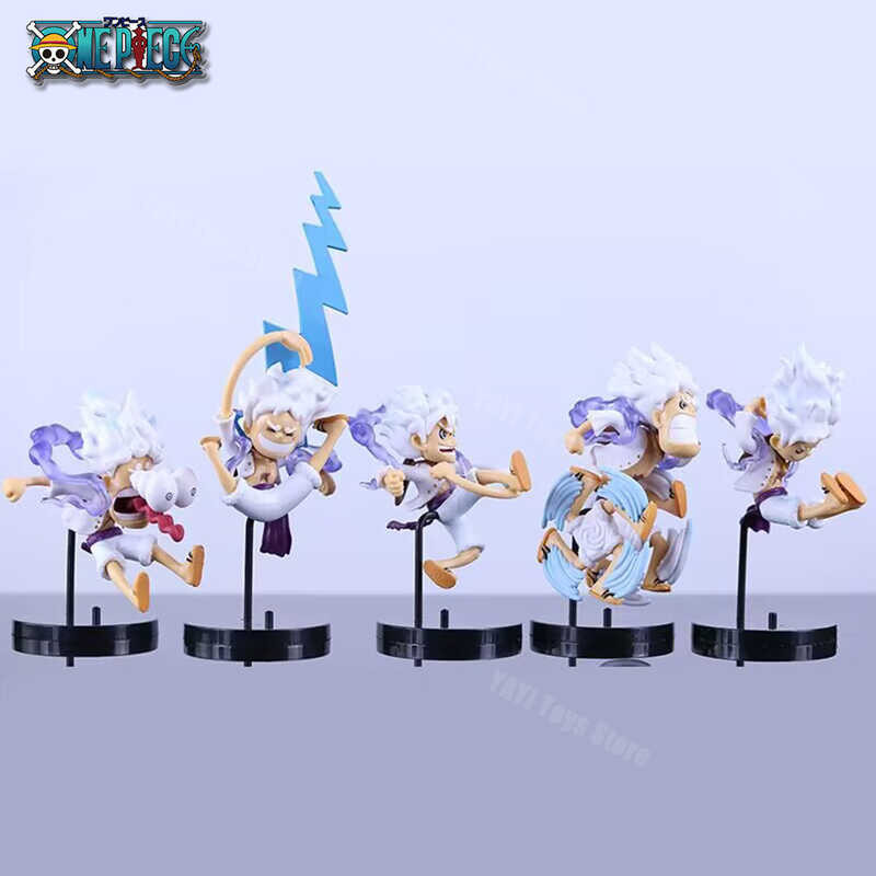 Luffy Nika Gear 5 Multiform Figure Sun God Luffy Pvc Model Doll ...