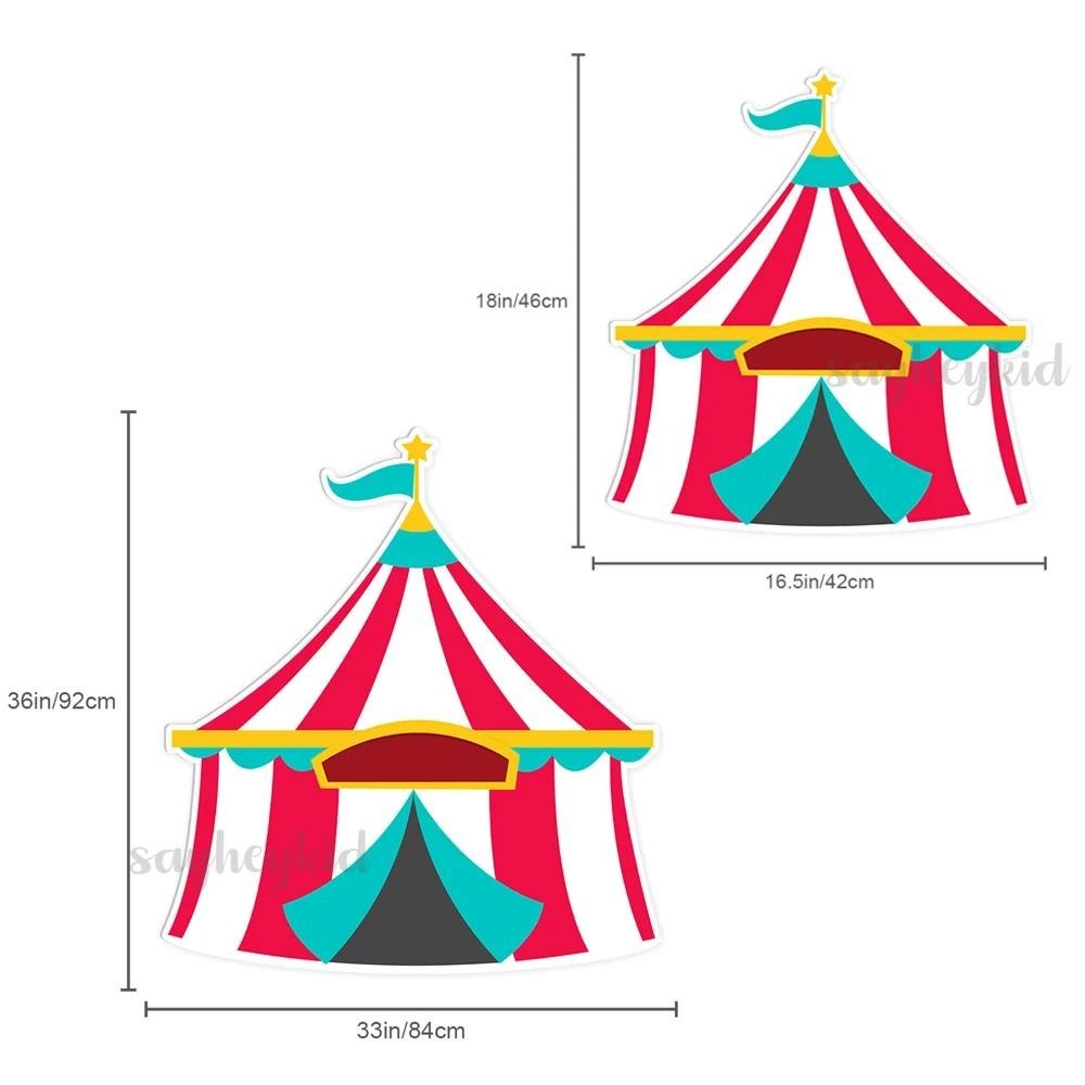 18/36Inch Circus Carnival Cardboard Cutout Party Decorations Clowns ...