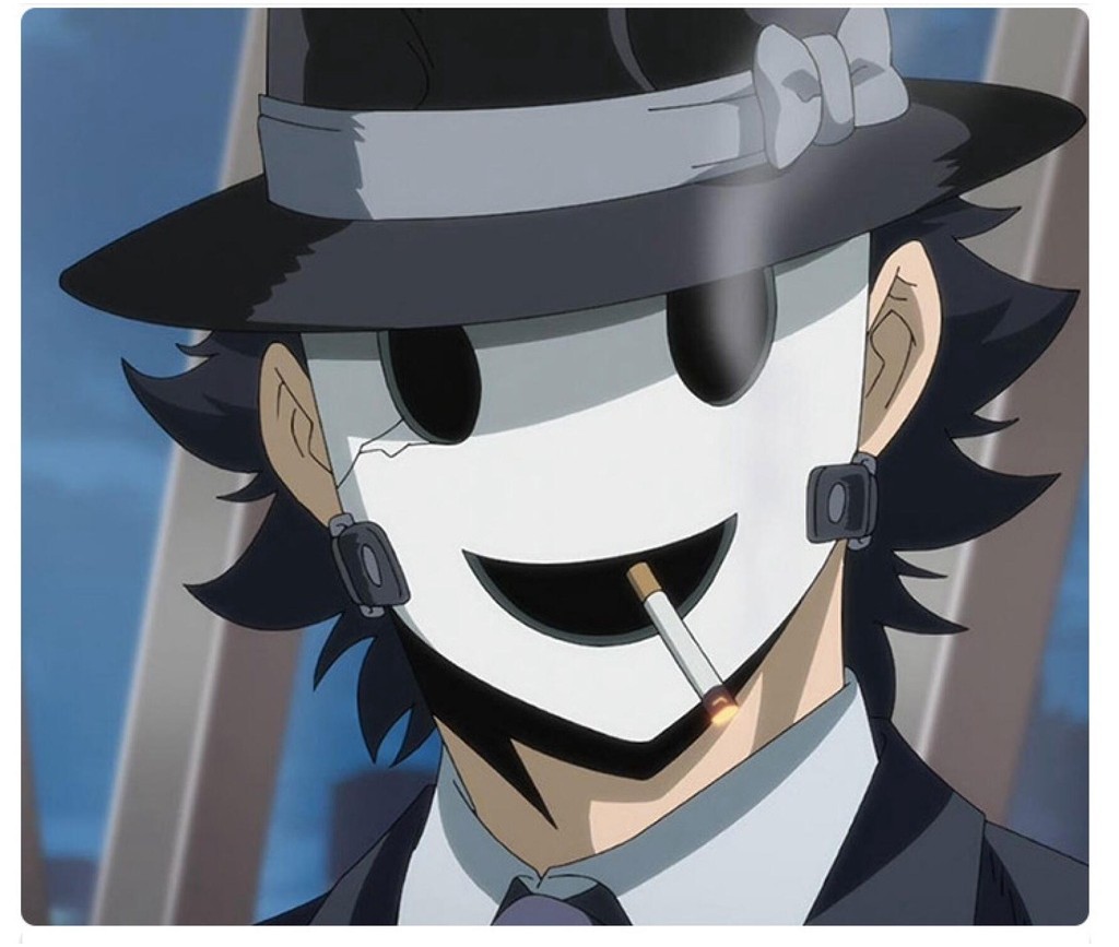 Anime Tenku Shinpan High Rise Invasion Mask White Sniper Smile Resin ...