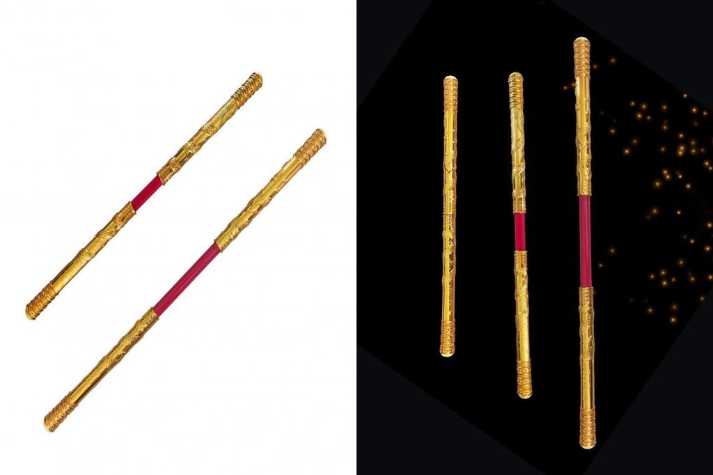 [Sy] Monkey Wushu Sticks Automatic Stretchable Stainless Steel ...