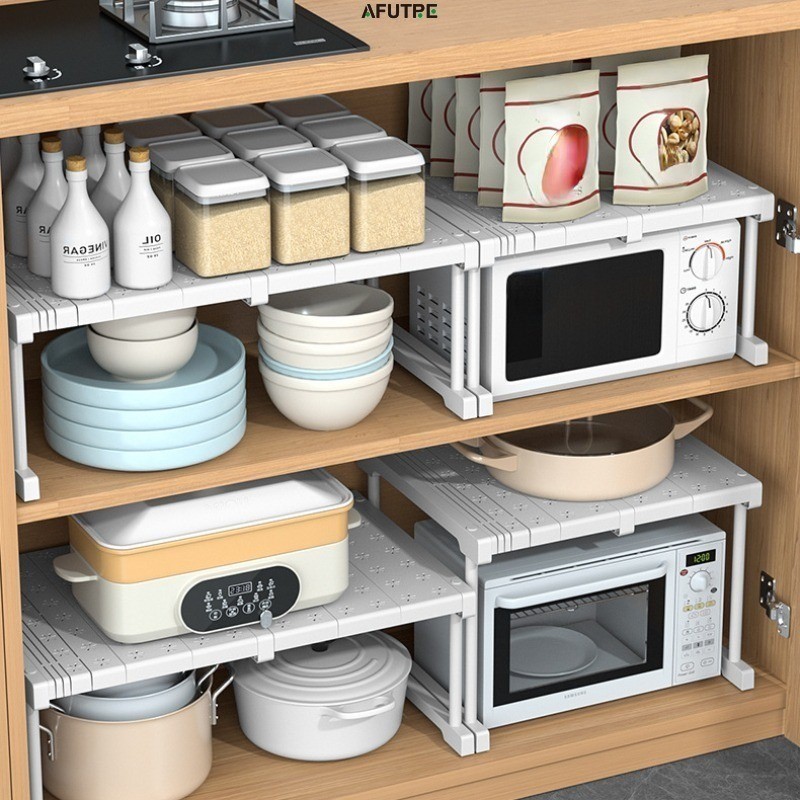 Afutre Stackable Storage Rack Wardrobe Layered Partition Rack Closet ...