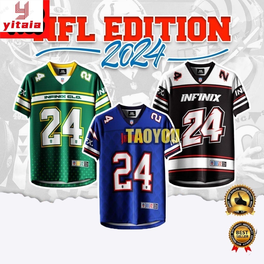 LYCRA 280 GSM Oversized NFL Streetwear Jersey - EDISI NFL Sublimation ...