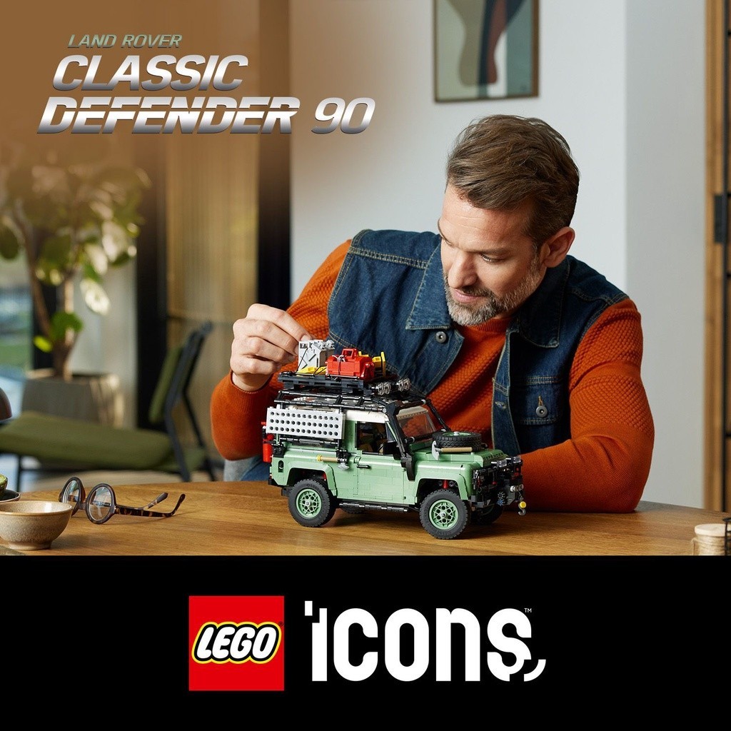 LEGO Icons 10317 Land Rover Classic Defender 90 Building Set Toys (2336 ...