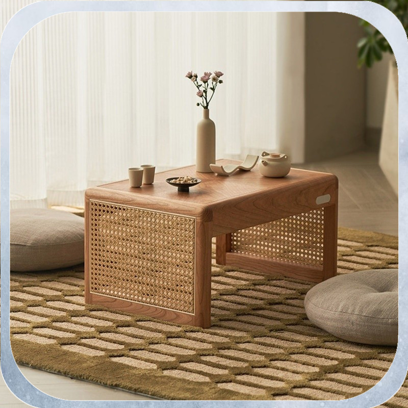 Japanese Solid Wood Small Tea Table Tatami Tea Table Sofa Small-sized ...