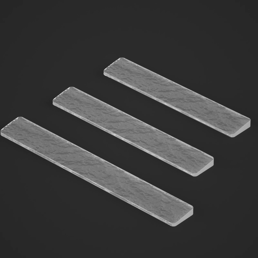 Acrylic Water ripples Iced Circular Arc Keyboard Ergonomic Palm Rest ...