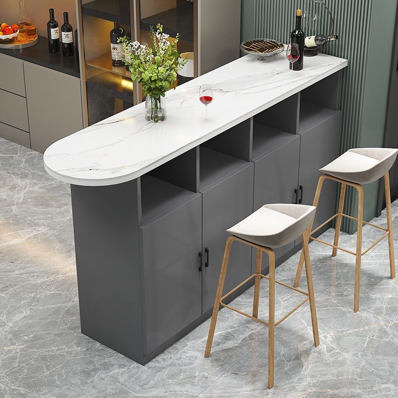Bar Counter, Modern And Simple Home Use, Rock Slab Island Table ...