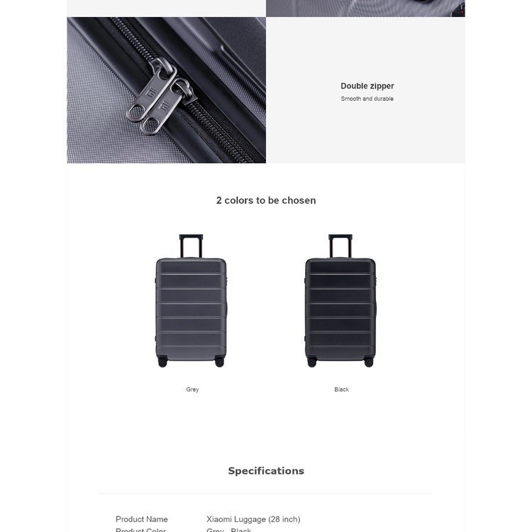 Xiaomi Luggage Classic 20/24/28-inch MI Suitcase TSA Lock Universal ...