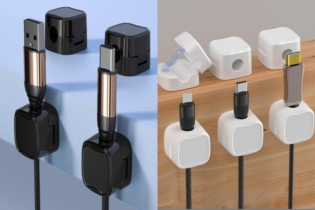 Cable Winder Cable Organizer 12pcs Magnetic Cable Clips Cord Holder ...