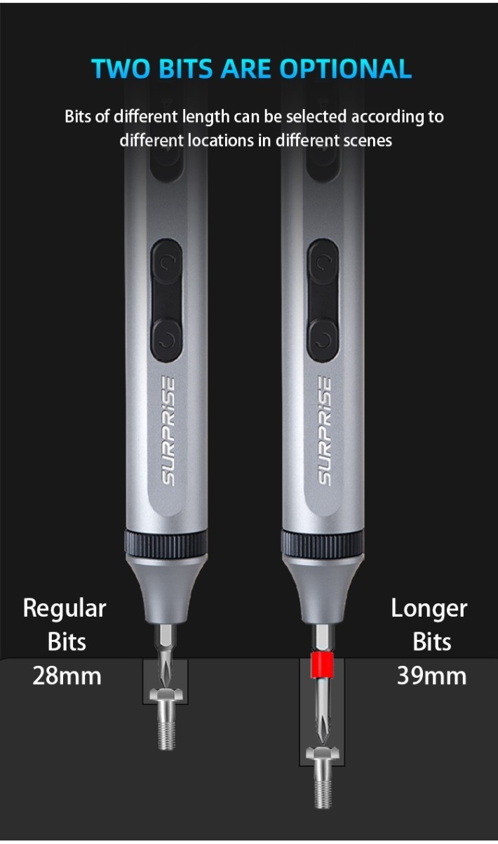 Precision Electric Screwdriver Set Silent and Durable Type-C Fast ...