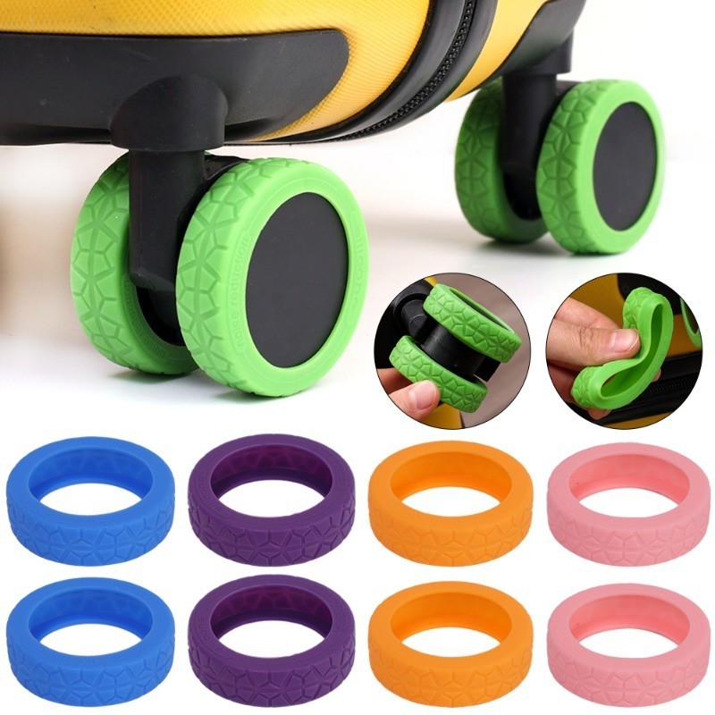 Luggage Wheels Protector -Silicone -Silent ,Flexible Cutting -Suitcase ...