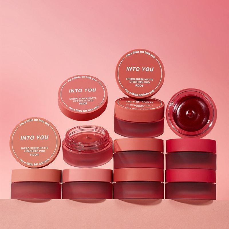 INTO YOU Lipstick Canned Lip Mud Moisturizing Non-Stick Cup Velvet Lip ...