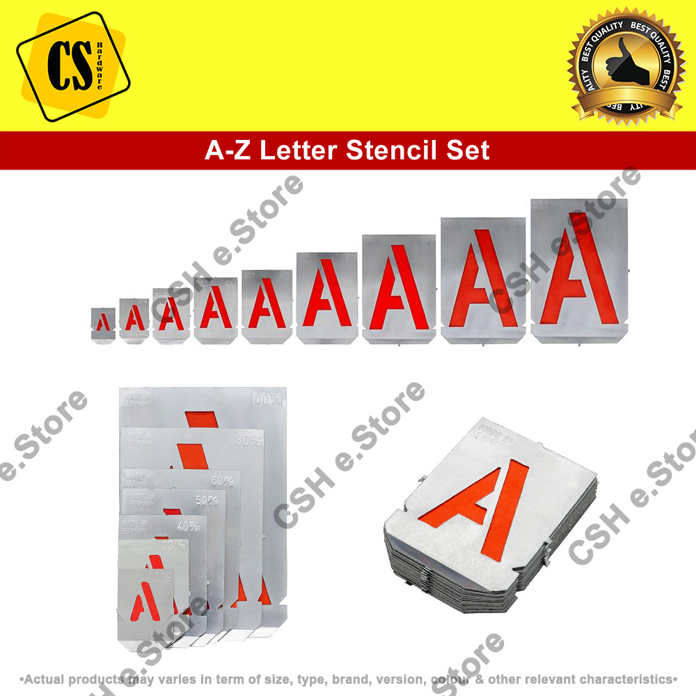 HUNTER alphabet letters stencil A-Z made in GERMANY sturdy long lasting ...