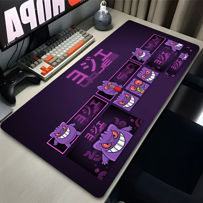 Anime Mouse Pad Large Purple Gengar Cute Keyboard Rug Laptop Gaming ...