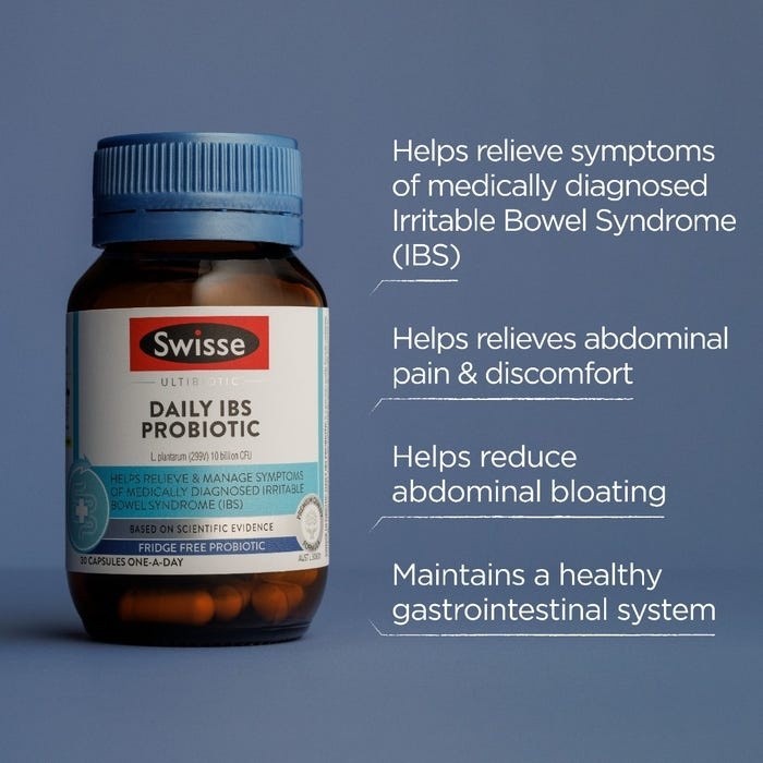 [Authorised Store] - Swisse Ultibiotic Daily IBS Probiotic 30 Capsules ...