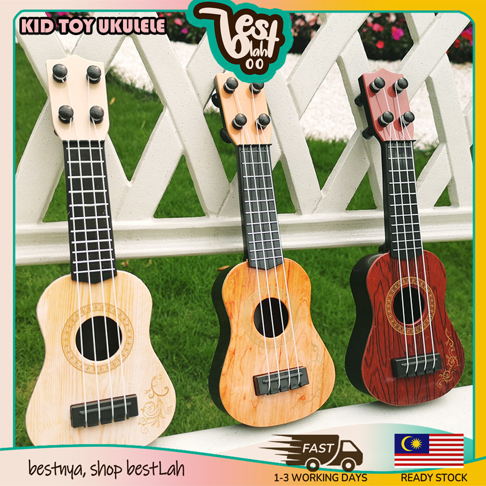 BESTLAHH Ukulele Toy Acoustic Kids Beginner Musical Instrument 25cm 4 ...
