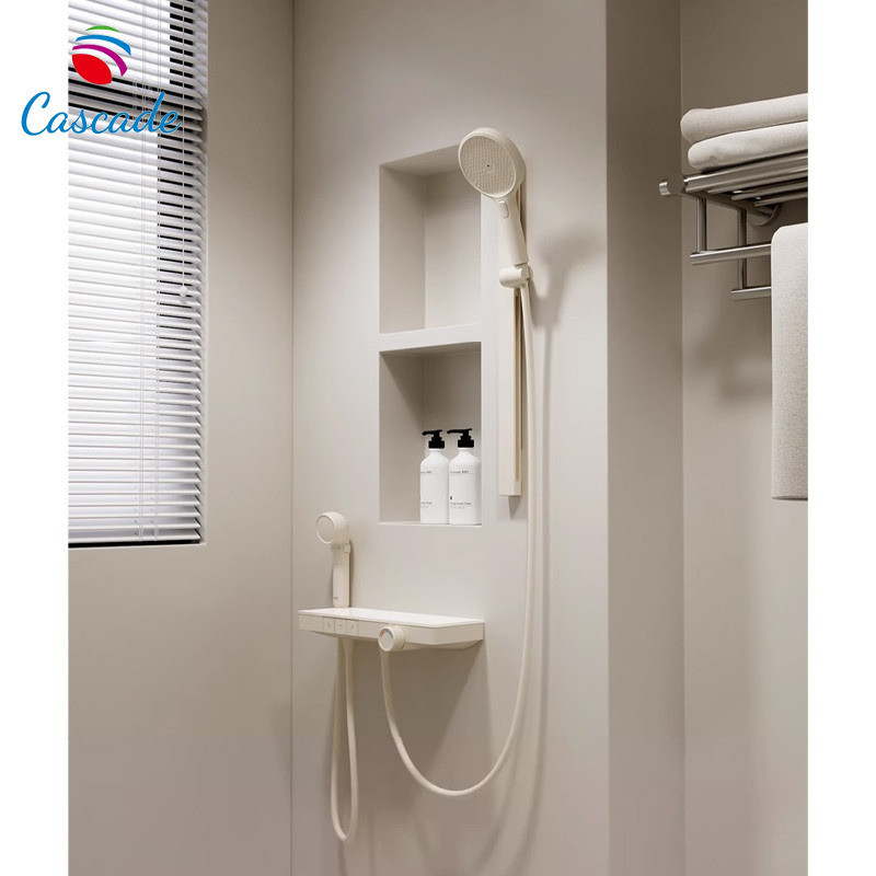 Shower Set Thermostatic Digital Display Rain Shower Head No Top Spray ...