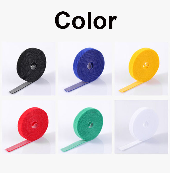HOME 5M Cable Storage Self Adhesive Fastener Tape Cable Ties Reusable ...
