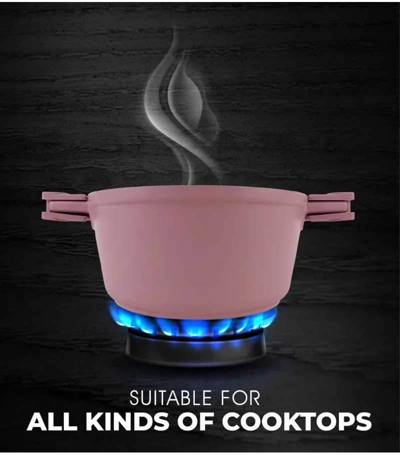 La gourmet Shogun 16/20/24/28cm Ceragan Ceramic Non-stick Casserole Pot ...