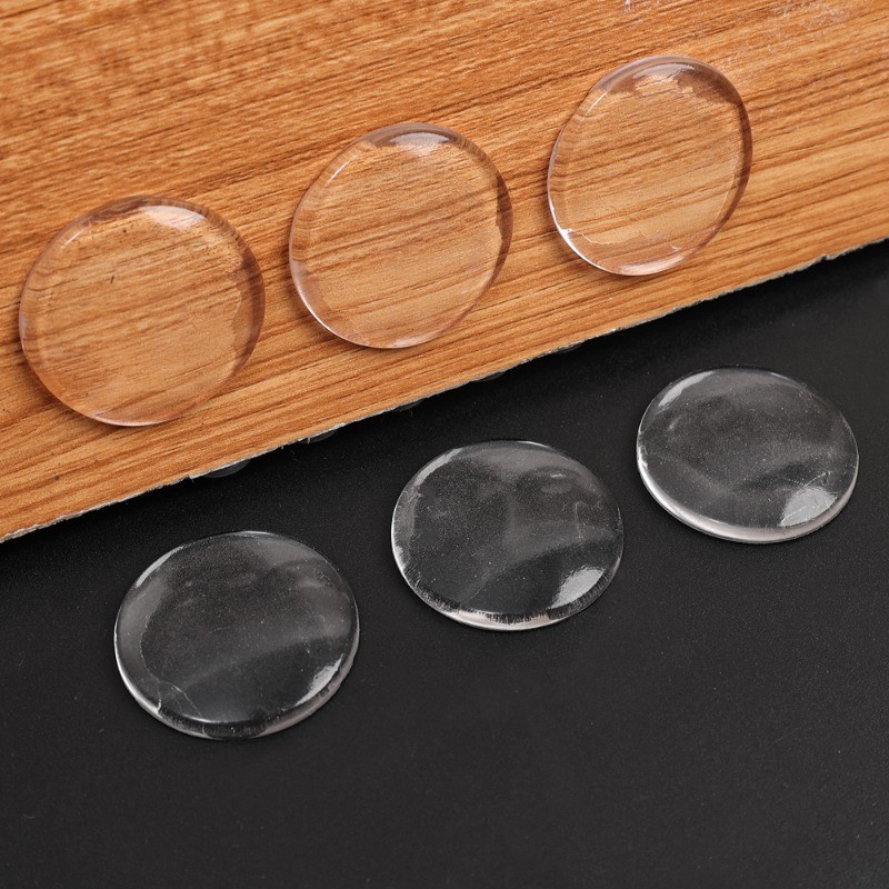 6Pcs Transparent Silicone Door Stoppers Self Adhesive Mute Anti-Shock ...