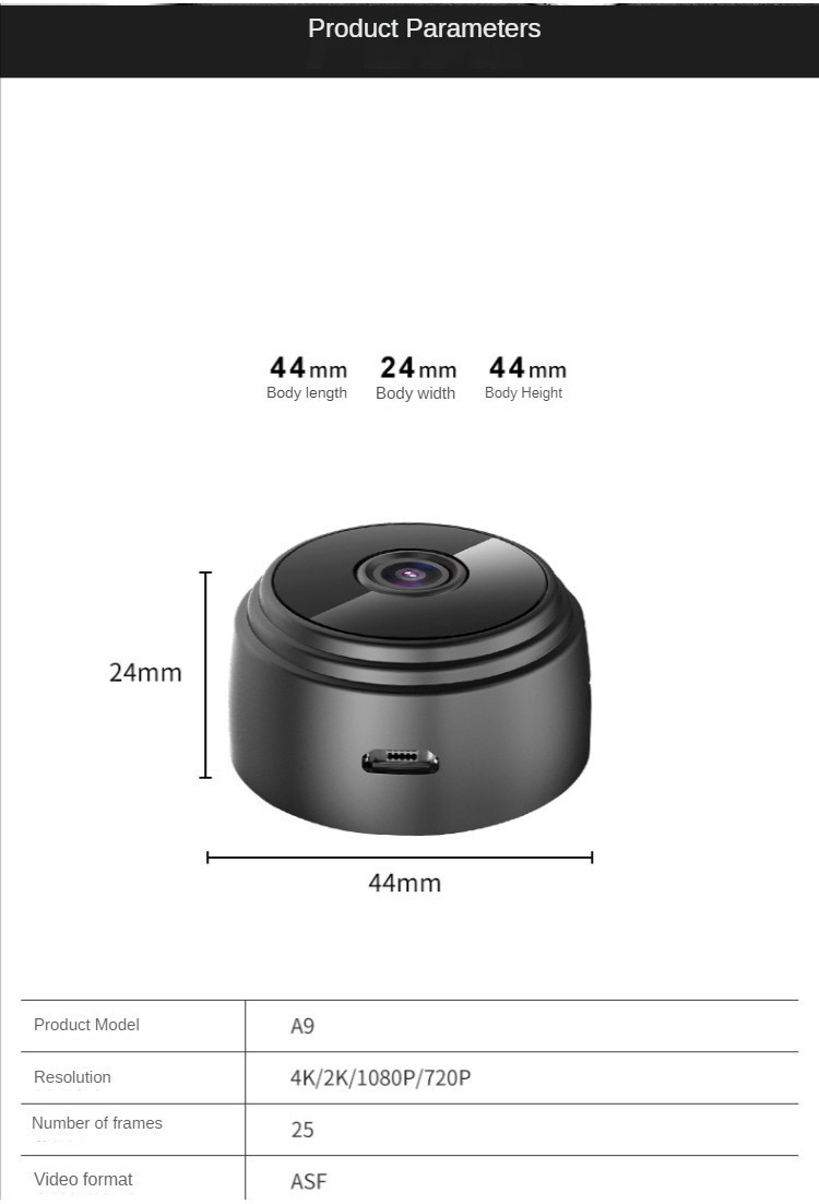 A9 1080P Wireless CCTV IP Security Mini WiFi Cameras HD Remote Playback ...
