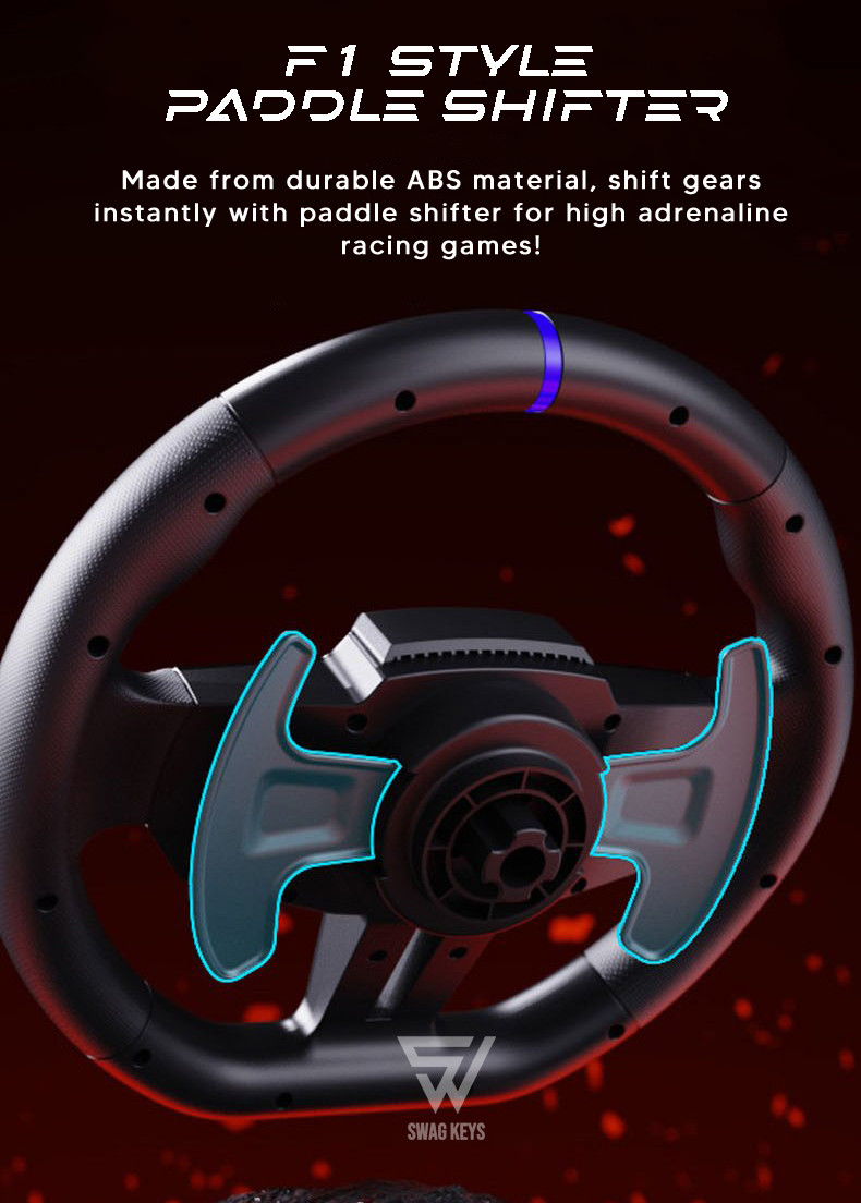 【SG】 PXN V9 GEN 2 - Simulation Racing Set Dual Haptic Motor Short Shifter Linear Pedals PC XBOX ...