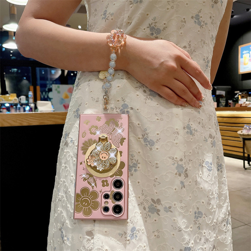Magnetic 3D Flower Bracket Case for Samsung Galaxy S25 S24 S23 S22 ...