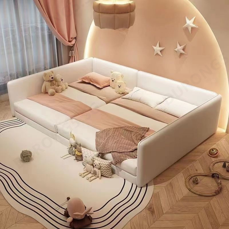 Baby Bed Cream Style Parent-Child Bed Extra Large Bed Widened Children ...