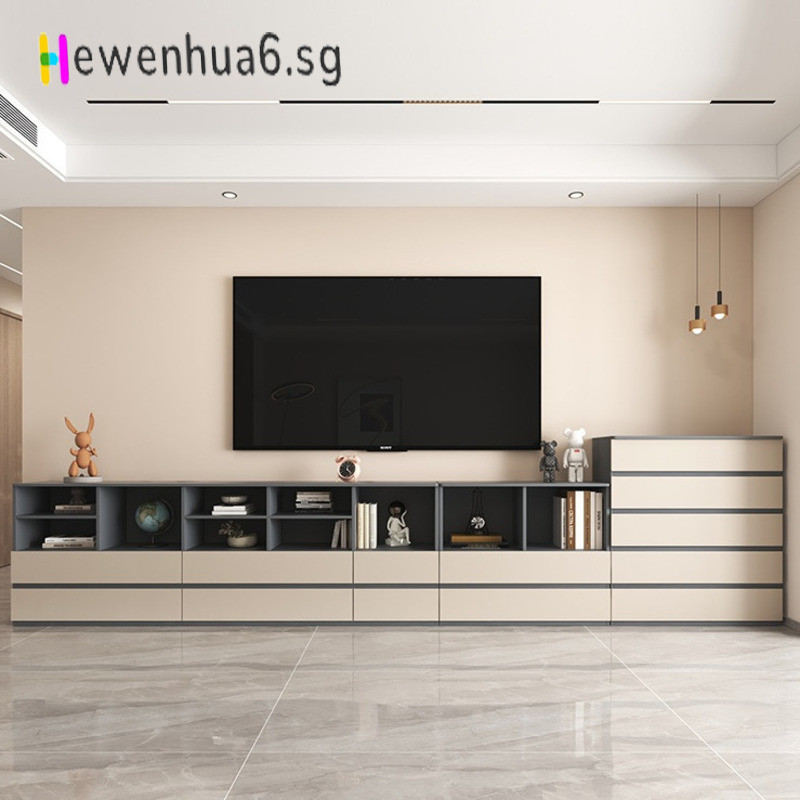 Wood Solid TV Cabinet Modern And Simple Small Sized Living Room Floor Standing TV Side Cabinet ...