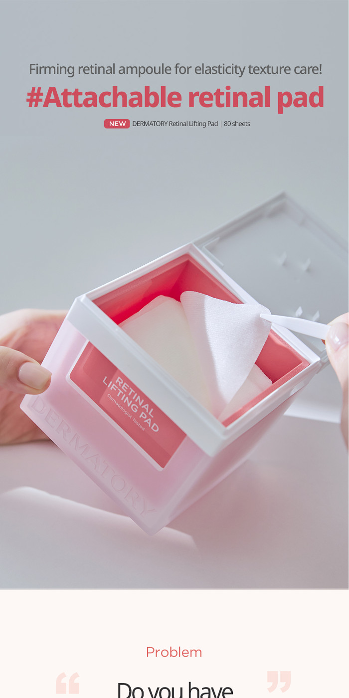 [DERMATORY] Retinal Lifting Ampoule Pad (80 Sheets) | Shopee Singapore