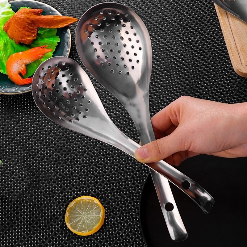 Stainless Steel Strainer Spoon - Hot Pot Strainer Spoon - Long Handle ...