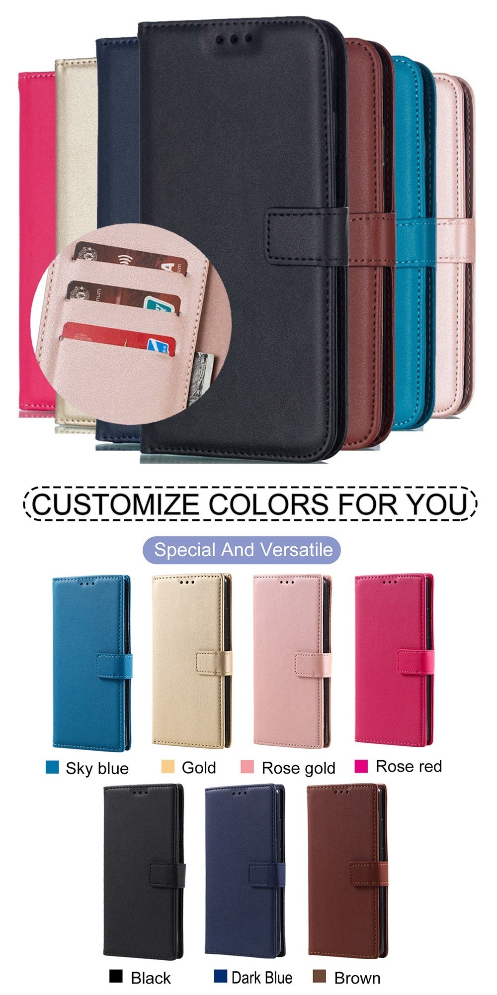 Casing for iPhone 15 14 Plus 13 12 11 pro Max Flip Cover PU Leather ...