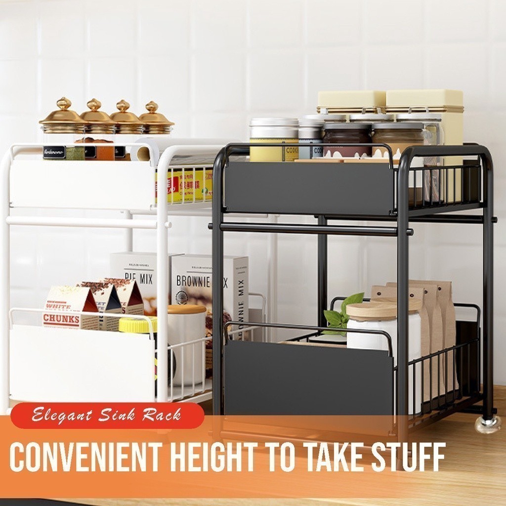 🇸🇬Koala Home🔥Under Sink Rack Sink Rack Kitchen Storage Shelf Rack Home ...