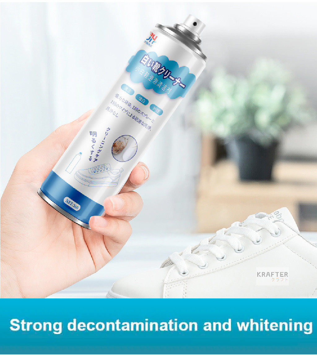 🥇【SG INSTOCK】Japan White Shoe Cleaner 360ml Free-Wash Foam ...