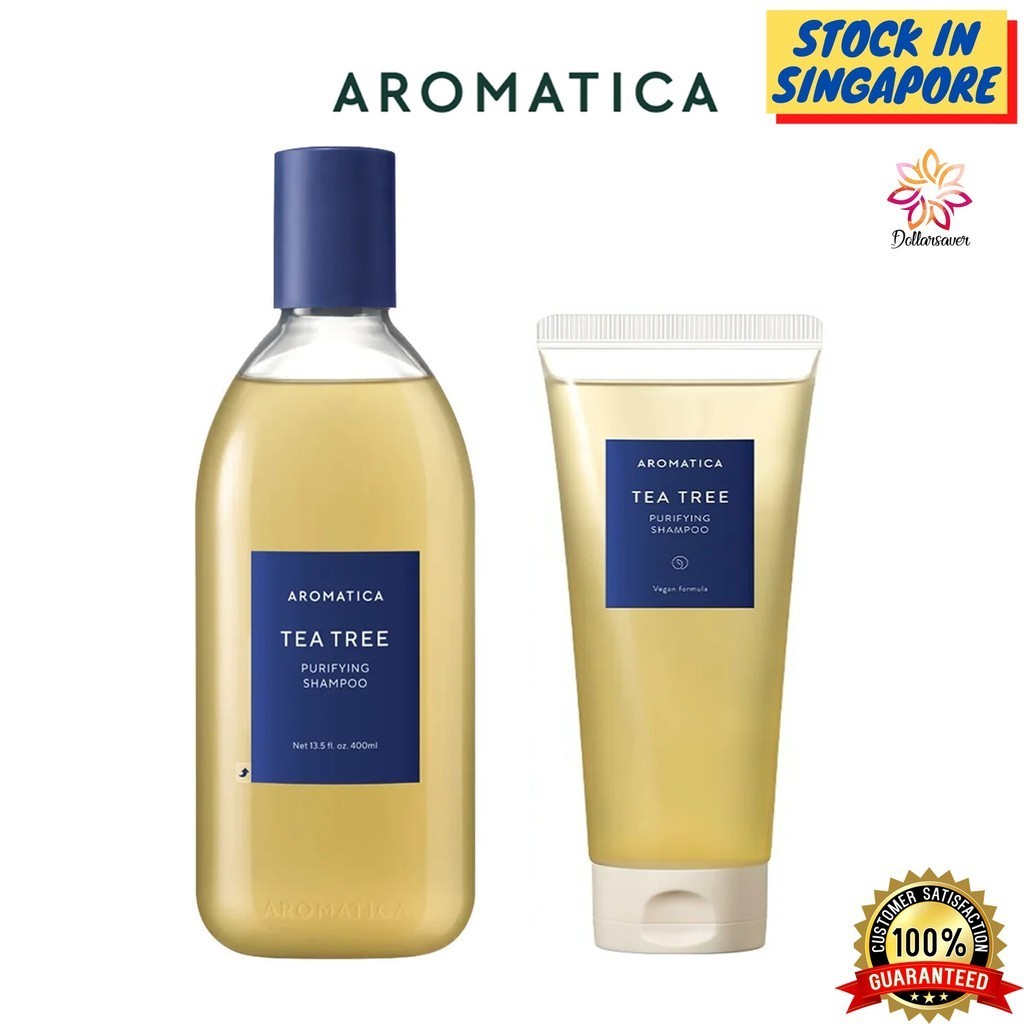 Aromatica Tea Tree Purifying Shampoo 180ml / 400ml | Shopee Singapore