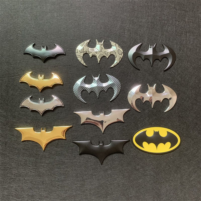 3D Car Stickers Zinc Alloy Bat Auto Logo Car Styling Metal Bat Badge ...