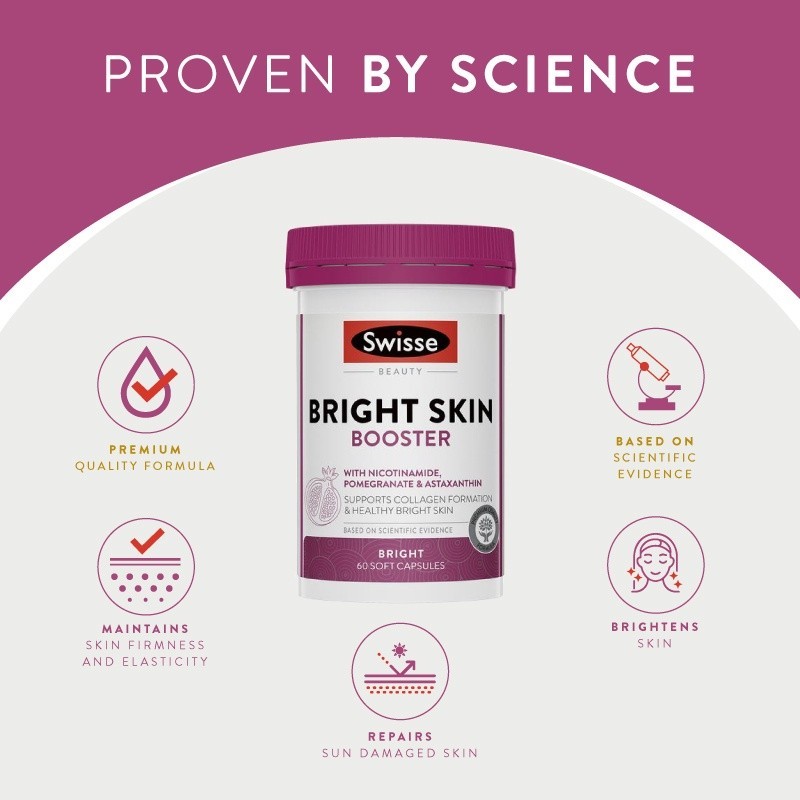 [Crazy Sale] [Authorised Store] - Swisse Beauty Bright Skin Booster 60 /120 Caps | Shopee Singapore