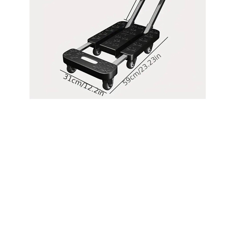 New Gen 2 Foldable trolley Universal wheel Platform car The six round ...