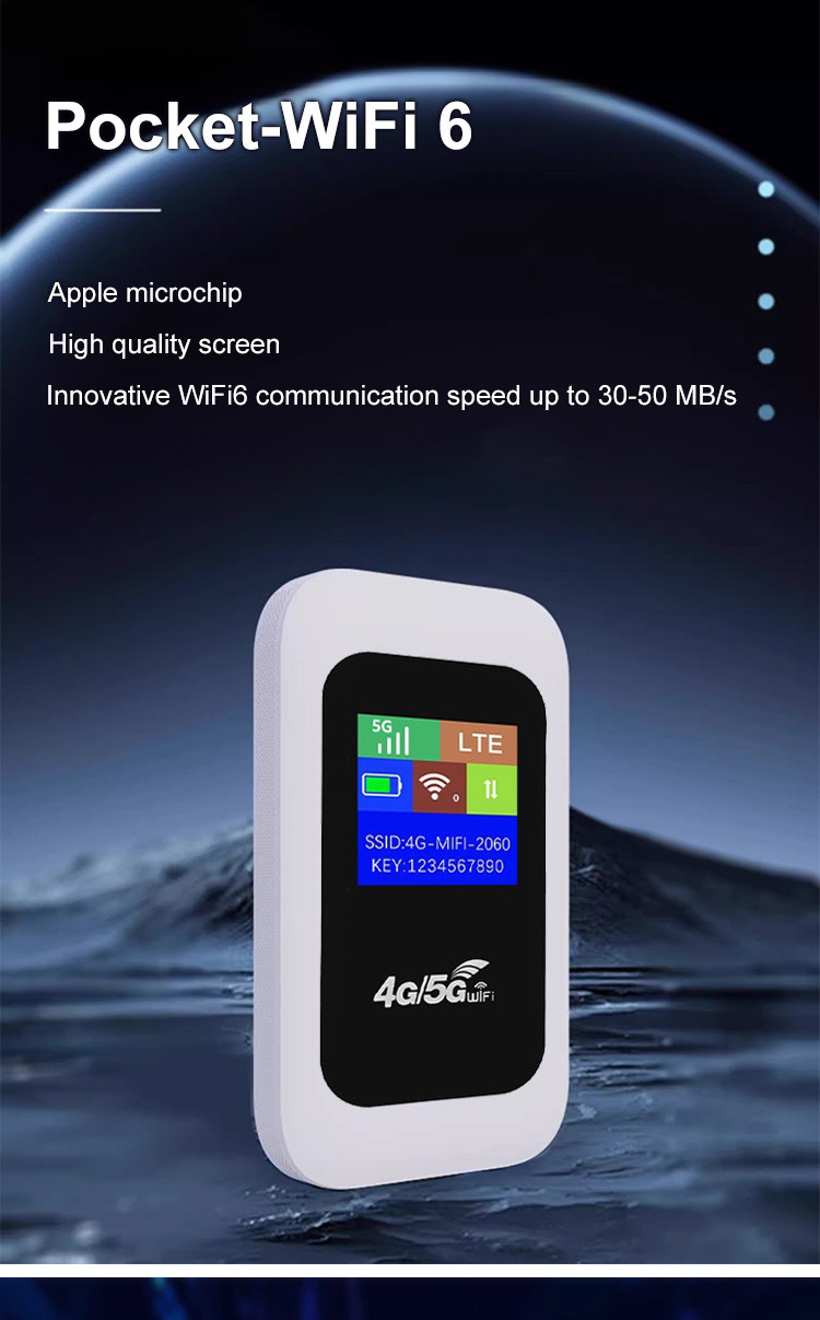 Car 4G Router With Full Netcom Mobile Battery Color Screen 4G Router ...